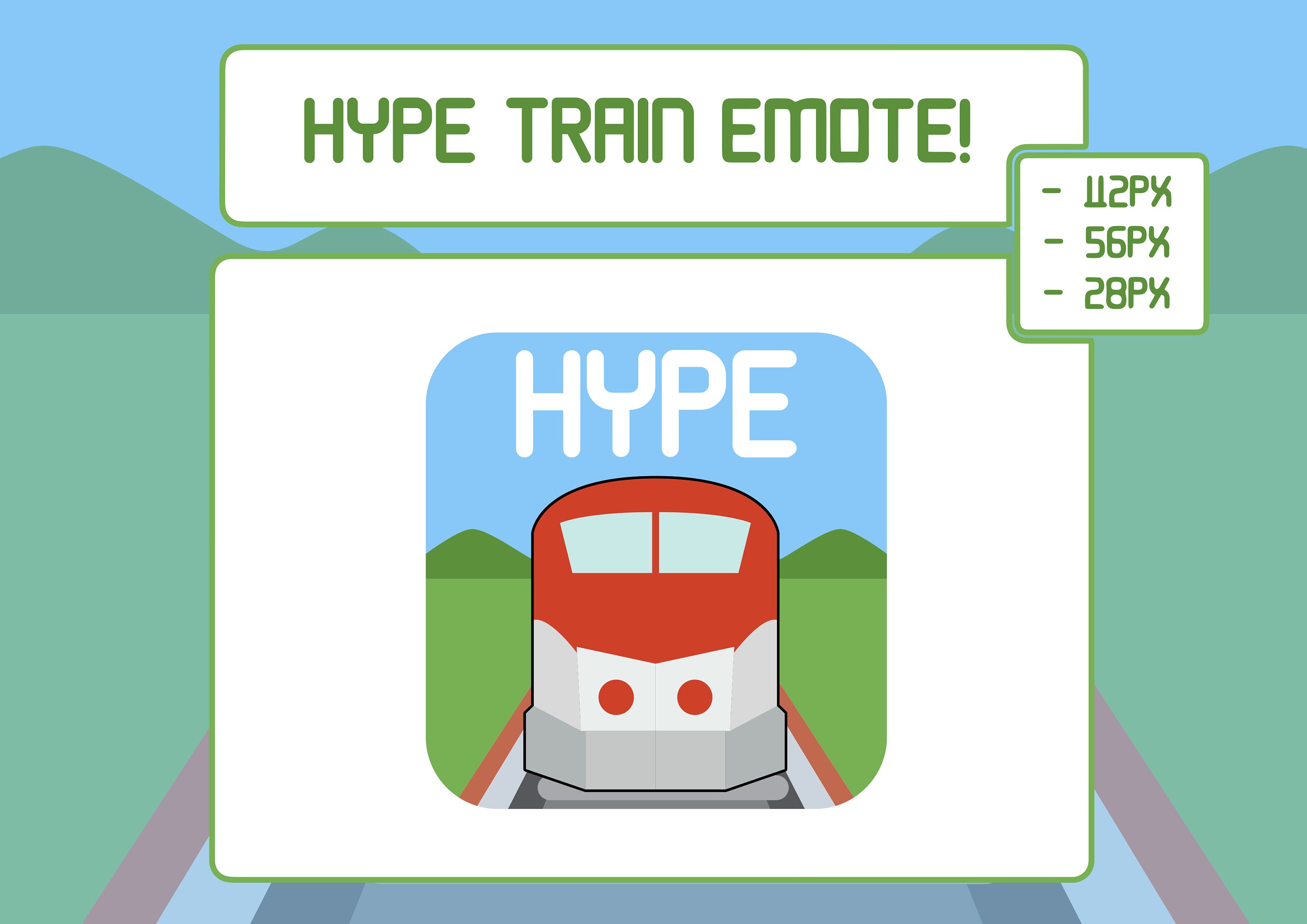 Hype Train Emote Twitch Emote Discord Emote Youtube Emote - Etsy UK