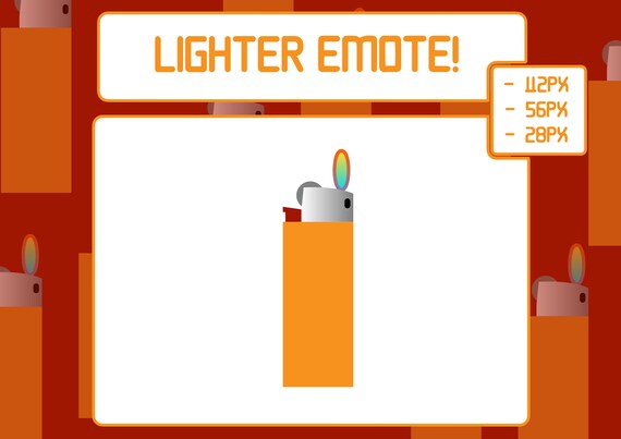 Lighter Emote Twitch Emote Discord Emote Youtube Emote | Etsy