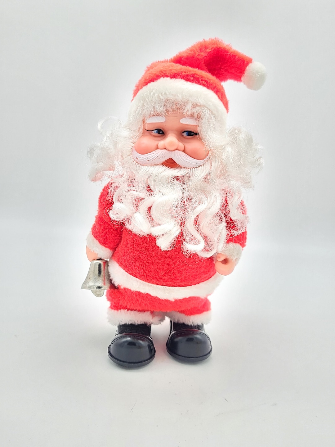 Vintage Musical Walking Santa, Holiday Decor, Retro Antique Santa ...