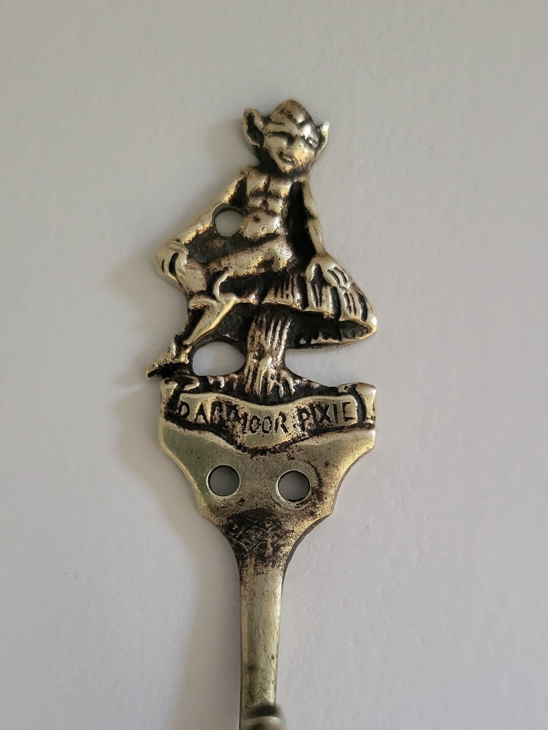 Mini Brass Hook, Fairy Key Holder,dartmoor Pixie, Mushroom Woodland ...