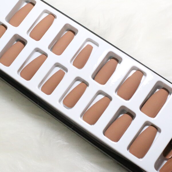 Coffin Shaped Nails - Etsy