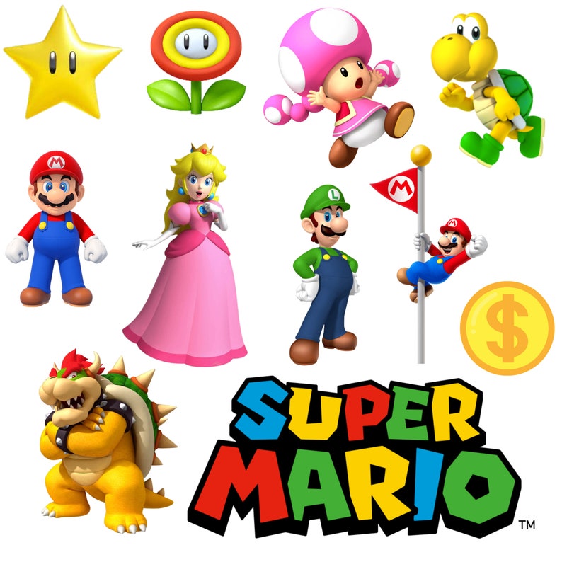 Papel Digital De Mario, Mario Papel Digital, Digital Paper De Crafs ...