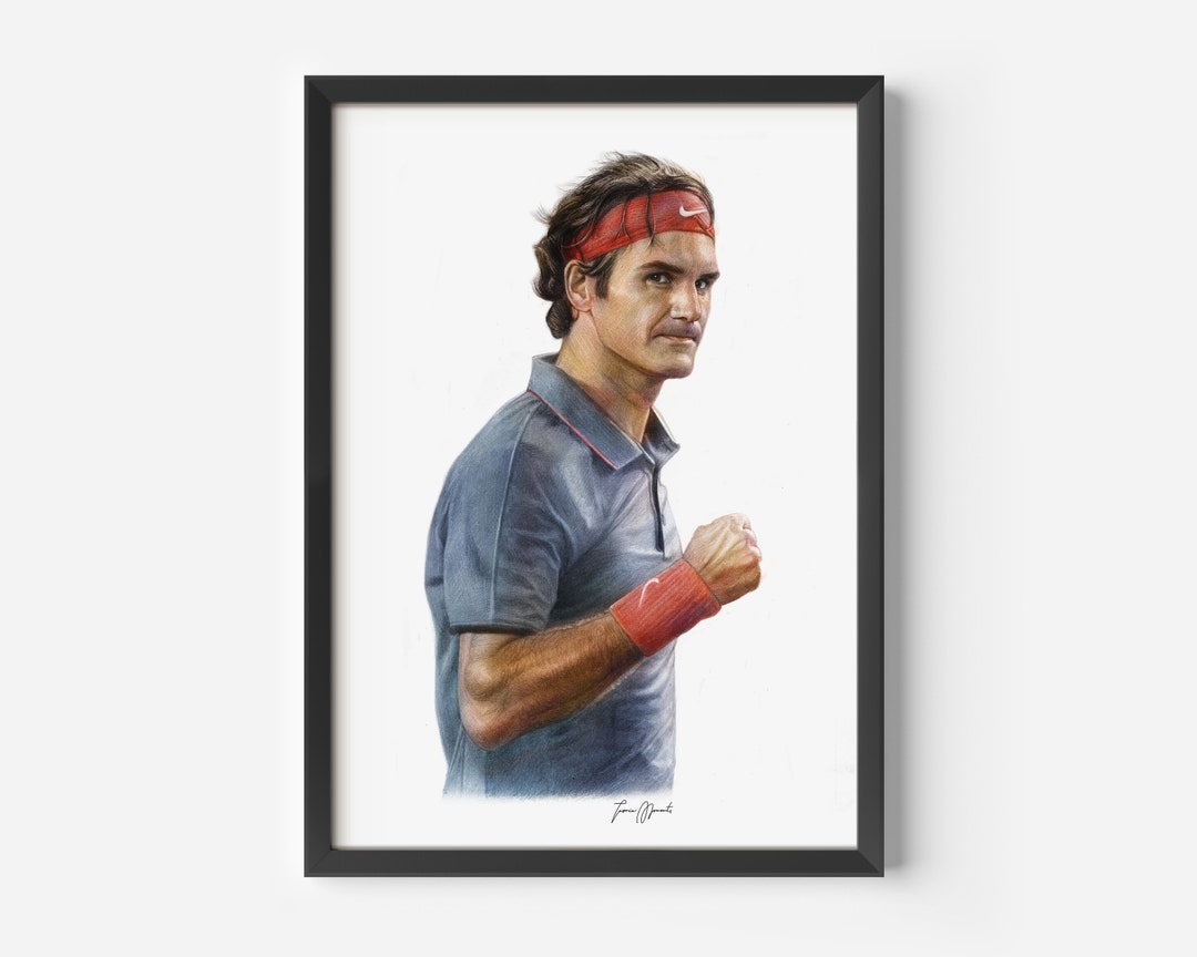 Roger Federer Poster Tennis Poster Print Roger Federer - Etsy