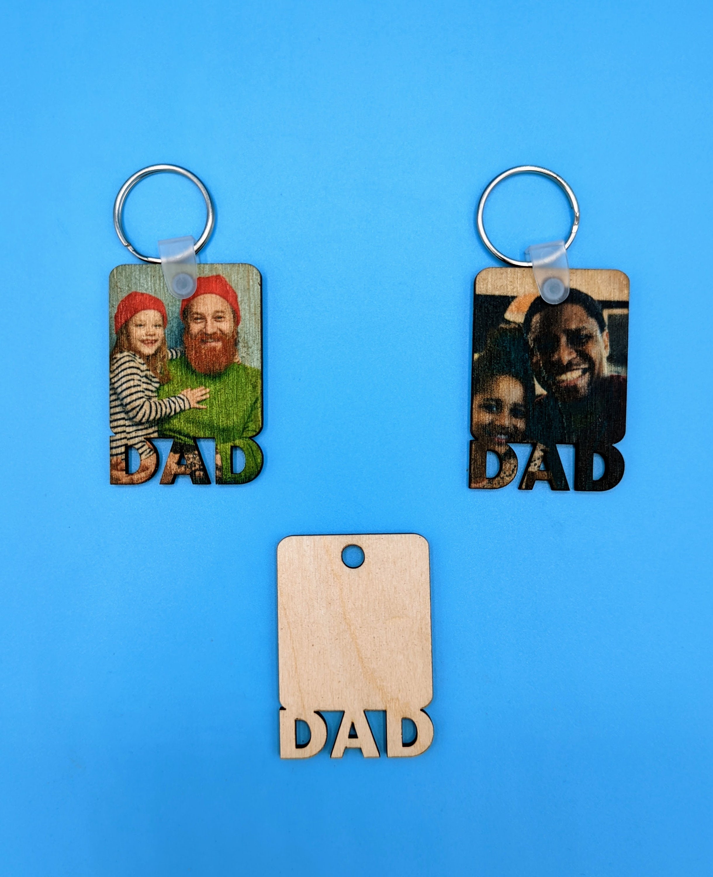 10-pack Polymerized Wood Sublimation Keychain Blanks Mom Dad Grad 2022 ...