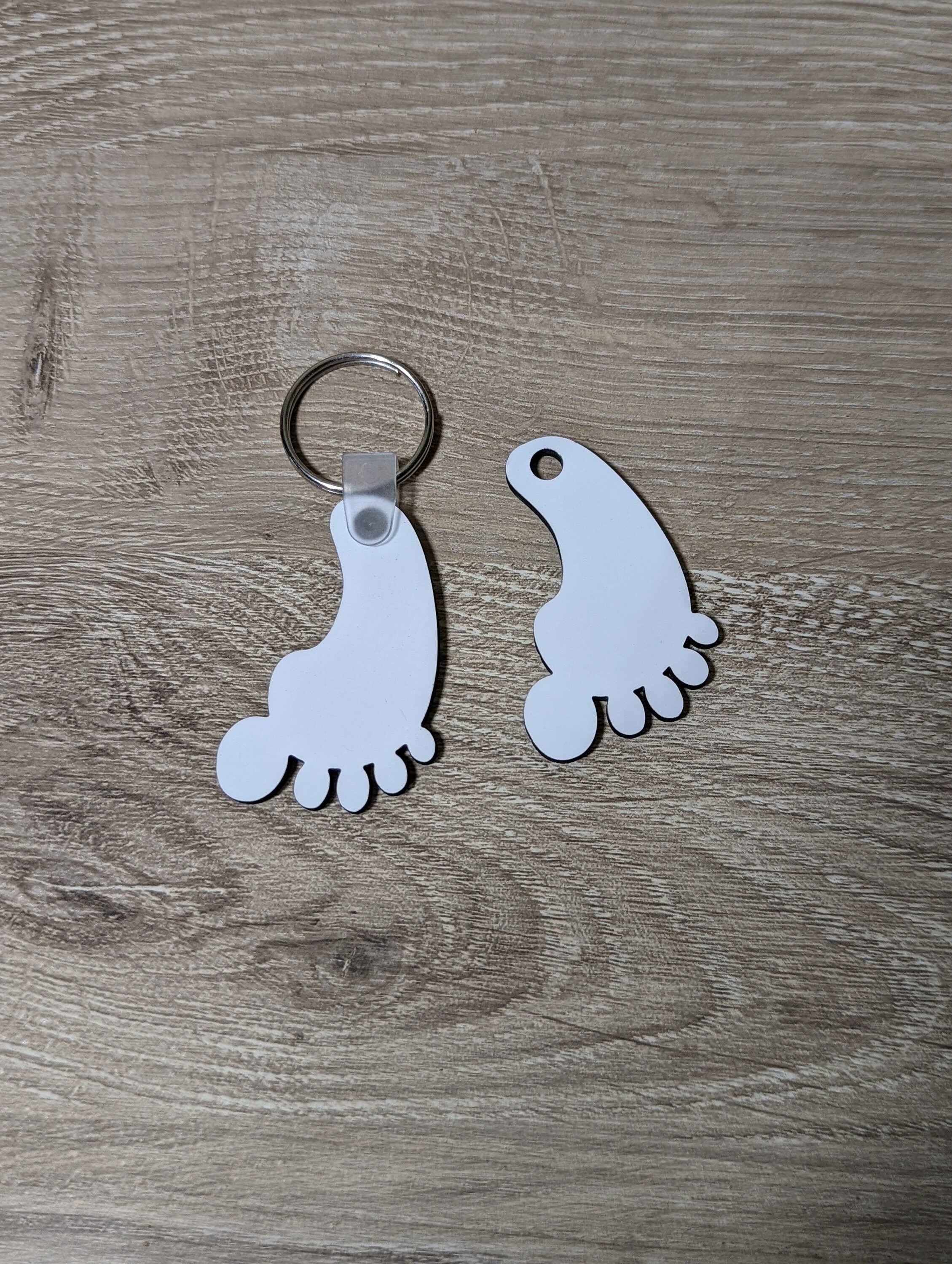 10-pack Sublimation Keychain Blanks Foot Baby Foot Feet Includes ...