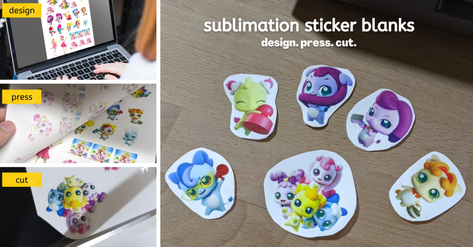 Sublimation Sticker Sheet Blanks High Gloss Sublimation - Etsy