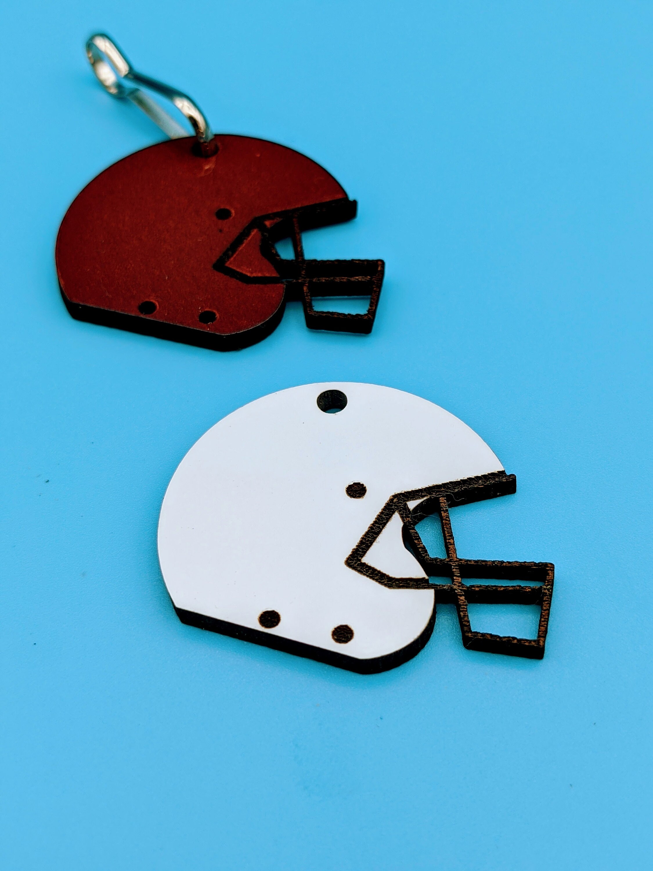 10-pack Sublimation Keychain Blanks Football Helmet Includes Hardware ...