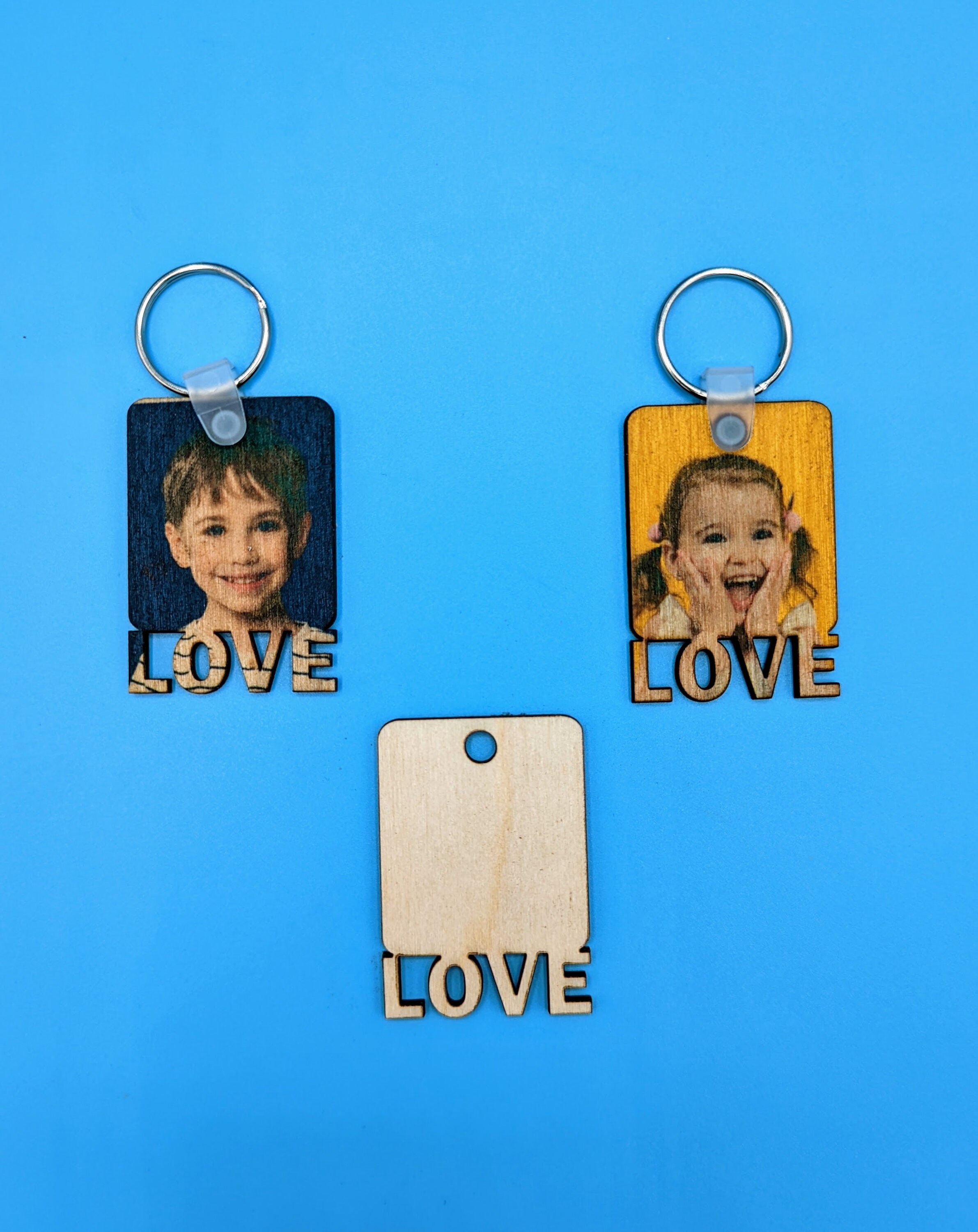 10-pack Polymerized Wood Sublimation Keychain Blanks Mom Dad Grad 2022 ...