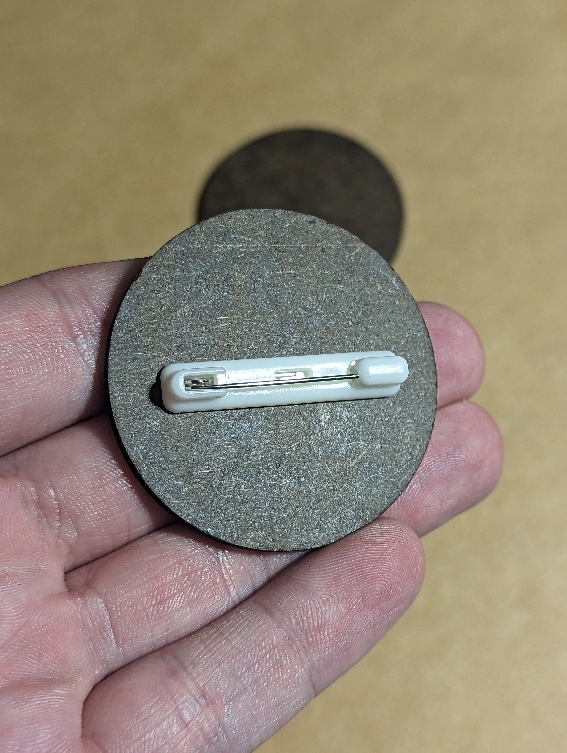 Pack of 5 Customizable 2-inch Sublimation Pin Blanks Unisub Hardboard ...