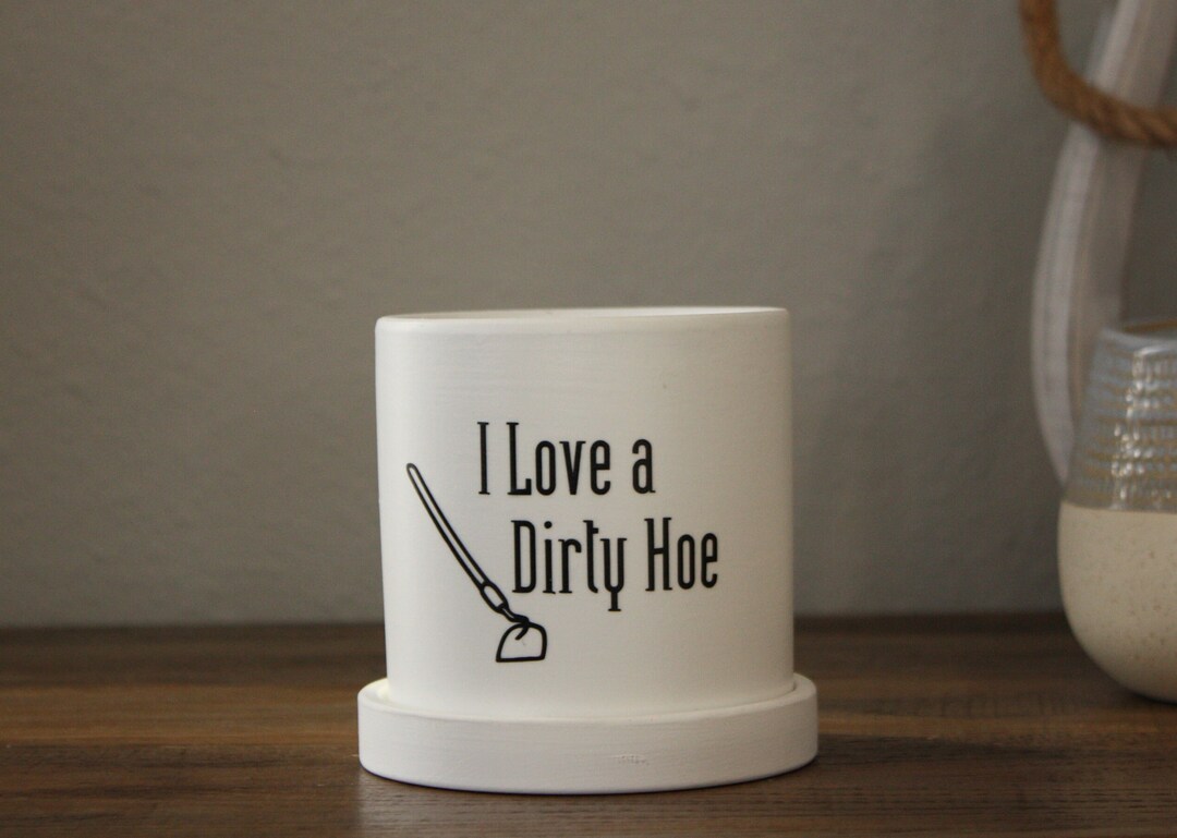 Dirty Hoe Planter Funny Planter 4 Inch Ceramic - Etsy