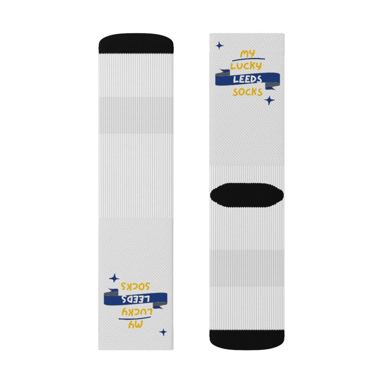My Lucky Leeds Socks team Colours - Etsy
