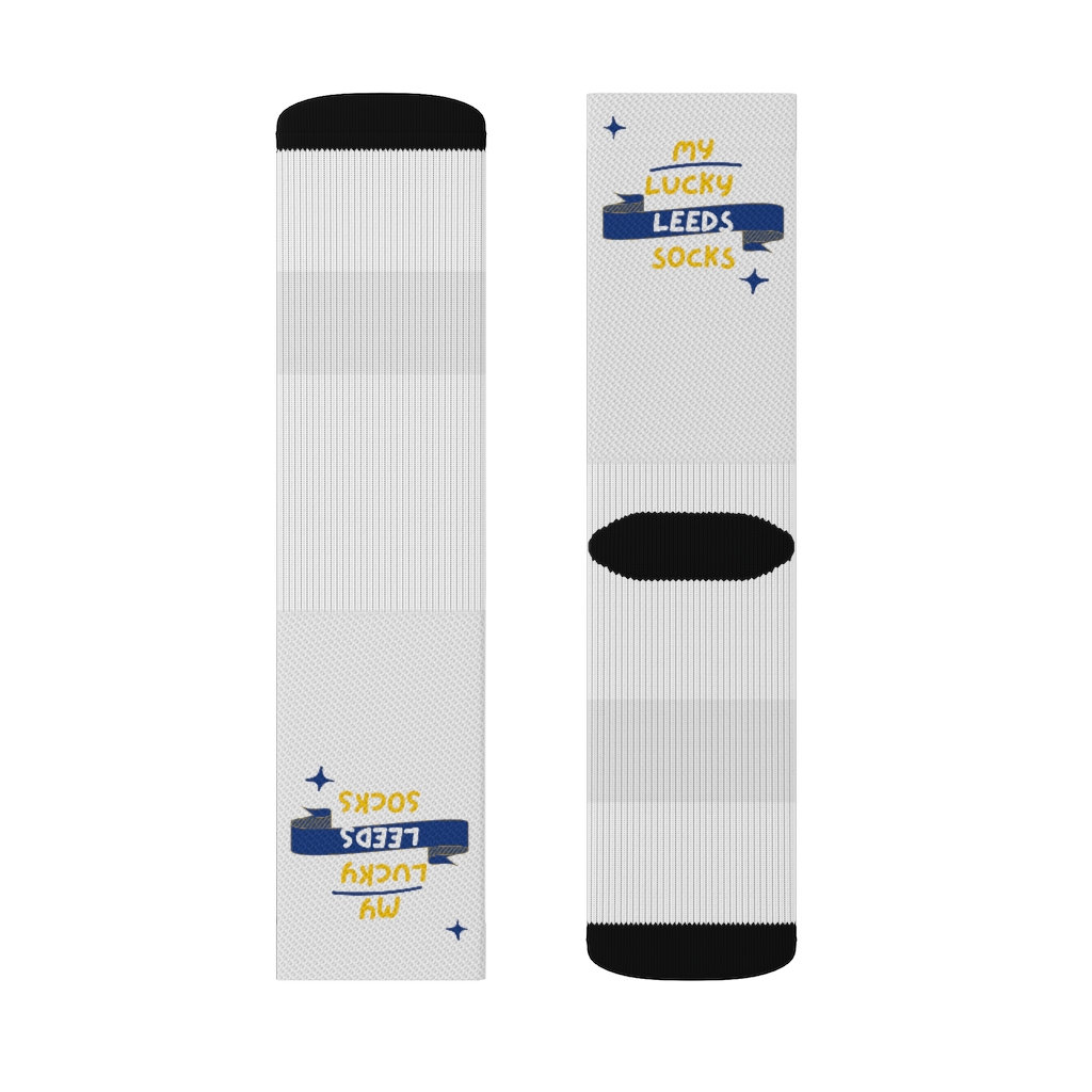 My Lucky Leeds Socks (team Colours) - Etsy