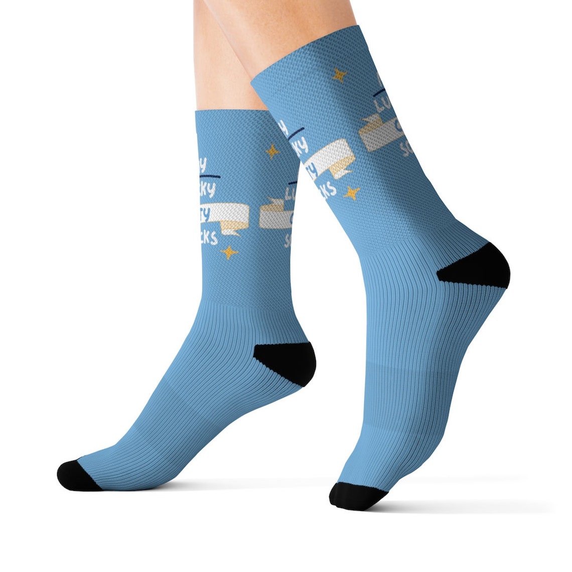 My Lucky Manchester City Socks in Team Colors - Etsy