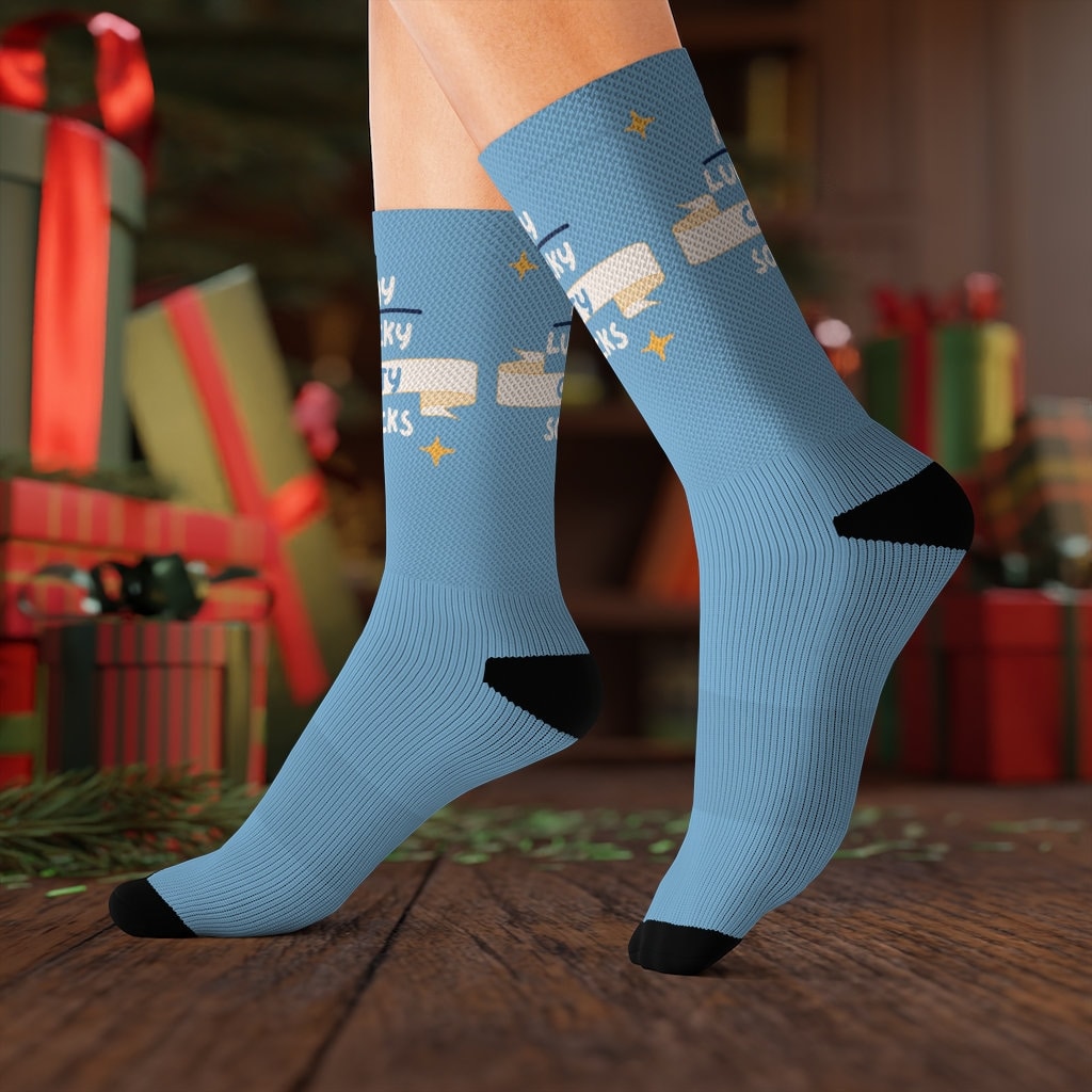 My Lucky Manchester City Socks in Team Colors - Etsy