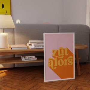 Zut Alors French Print French Sayings French Wall Art Retro Poster ...