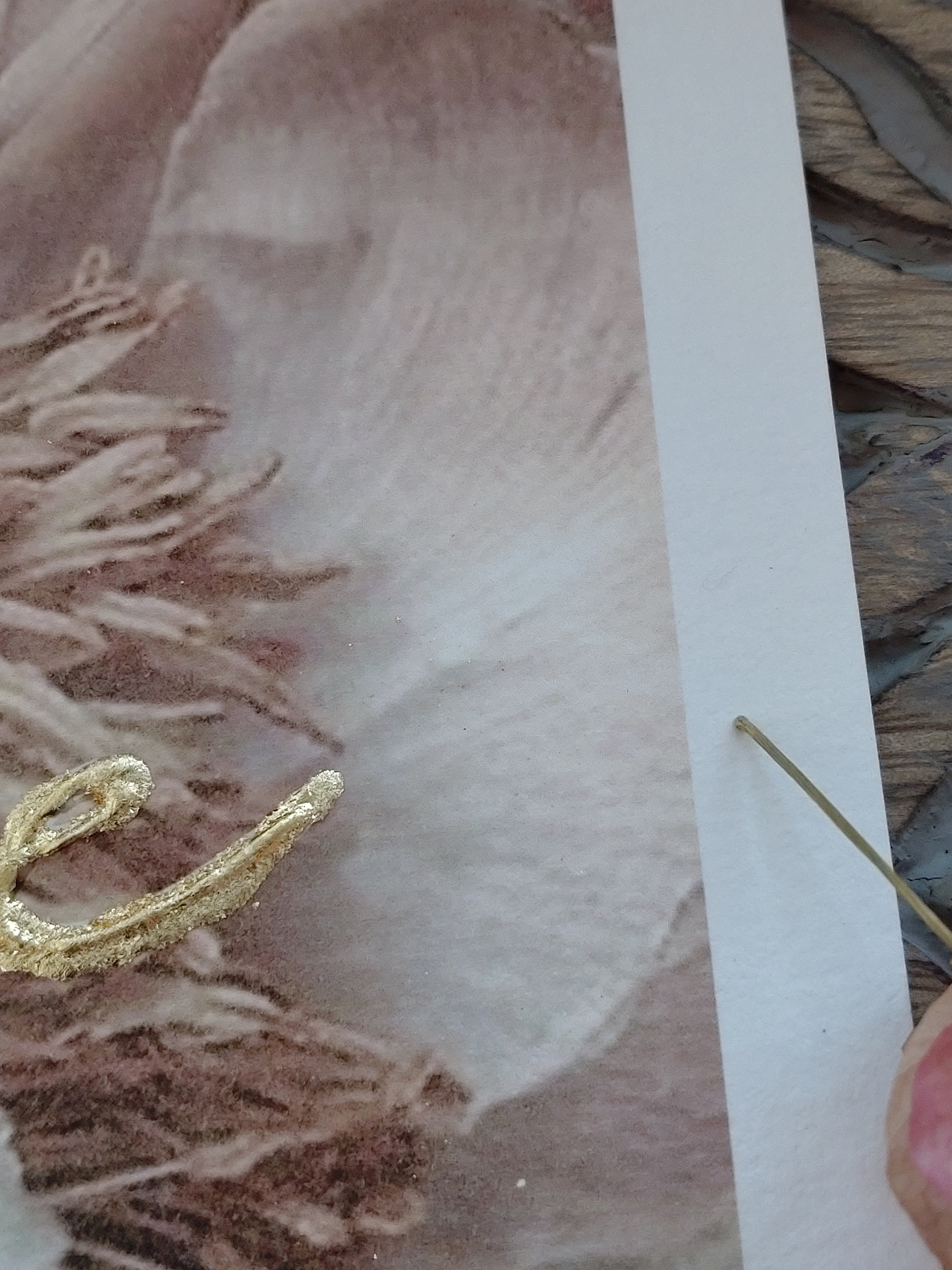 Peony Embossed 'love' Art Print, A5, UNFRAMED. // Valentine's Gift ...