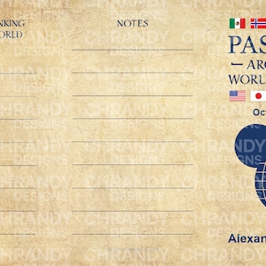 PRINTABLE PDF - Drinking and Eating Around the World Showcase Passport ...