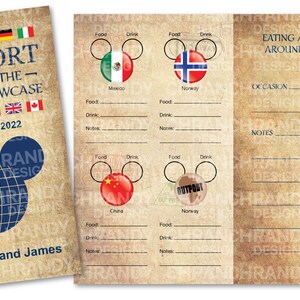 PRINTABLE PDF Drinking and Eating Around the World Showcase - Etsy