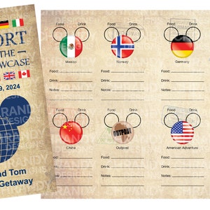 PRINTABLE PDF - Drinking and Eating Around the World Showcase Passport ...
