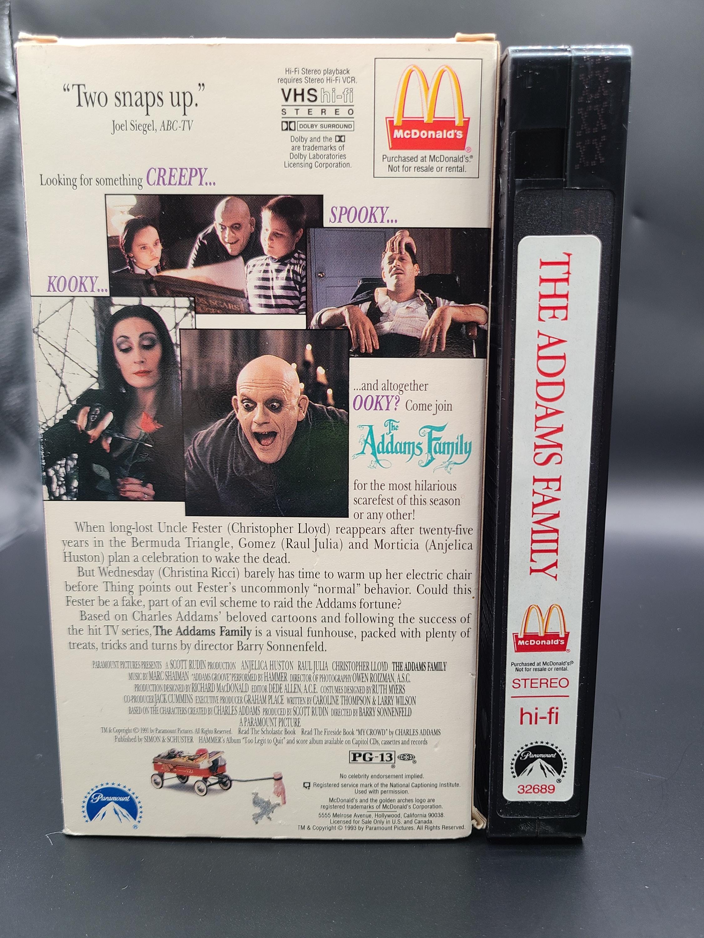 The Addams Family VHS 1991 Mcdonald’s Exclusive Classic Movie Film ...