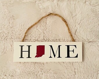 Indiana Home Sign - Etsy