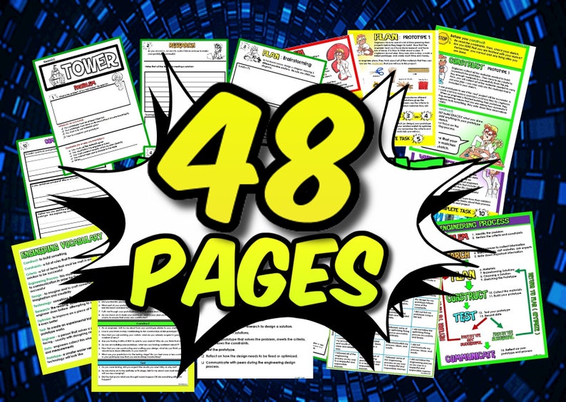 STEM Egg Drop Parachute for Gr 3/4 Comic Book Style: Elementary ...