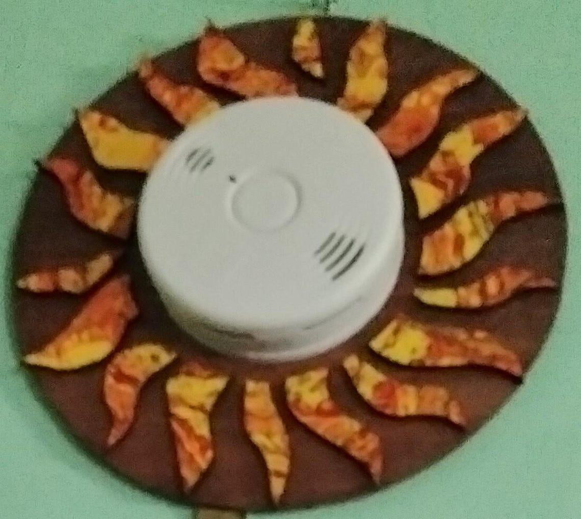 Wall Art Decor for a Smoke Detector Unique to Each Room. Attractive and ...