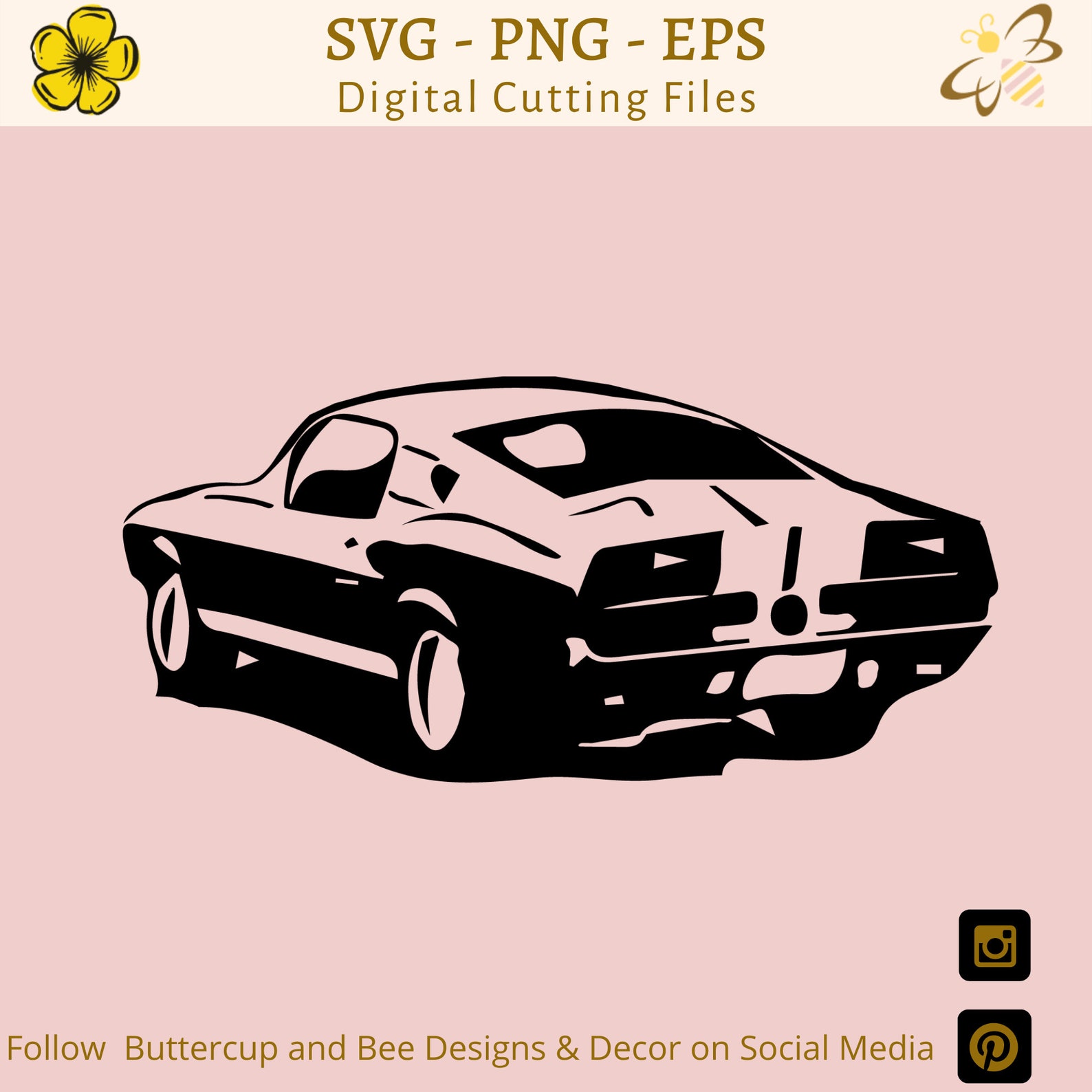 Ford Mustang SVG Shelby GT Svg Shelby Cobra SVG Muscle Car - Etsy Denmark