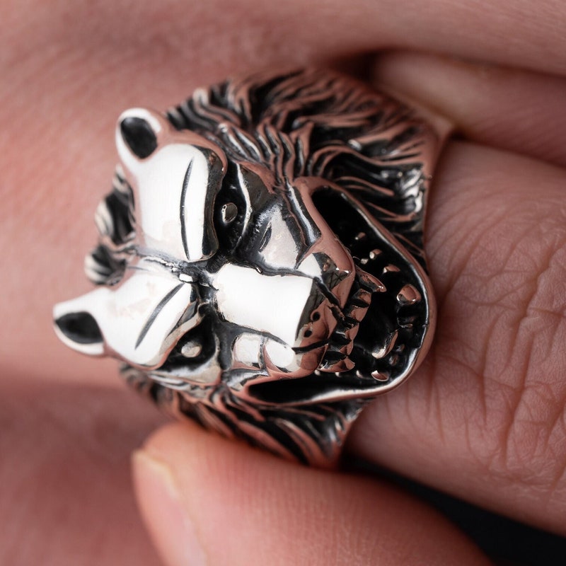 Wolf Ring - Etsy UK