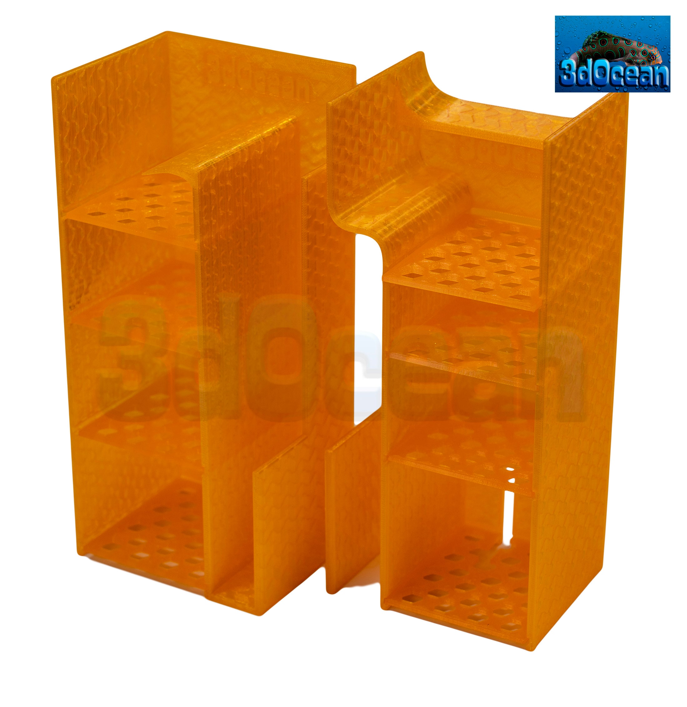 3d0cean 3D Printed Media Basket Kit for Fluval Flex 15g With Flow ...