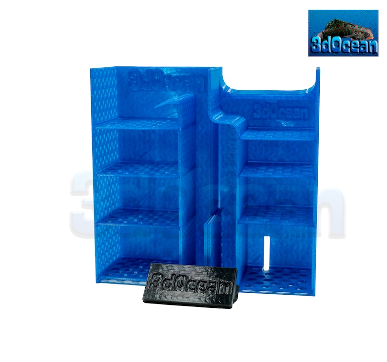 3d0cean 3D Printed Media Basket Kit for Fluval Flex 15g With Flow ...