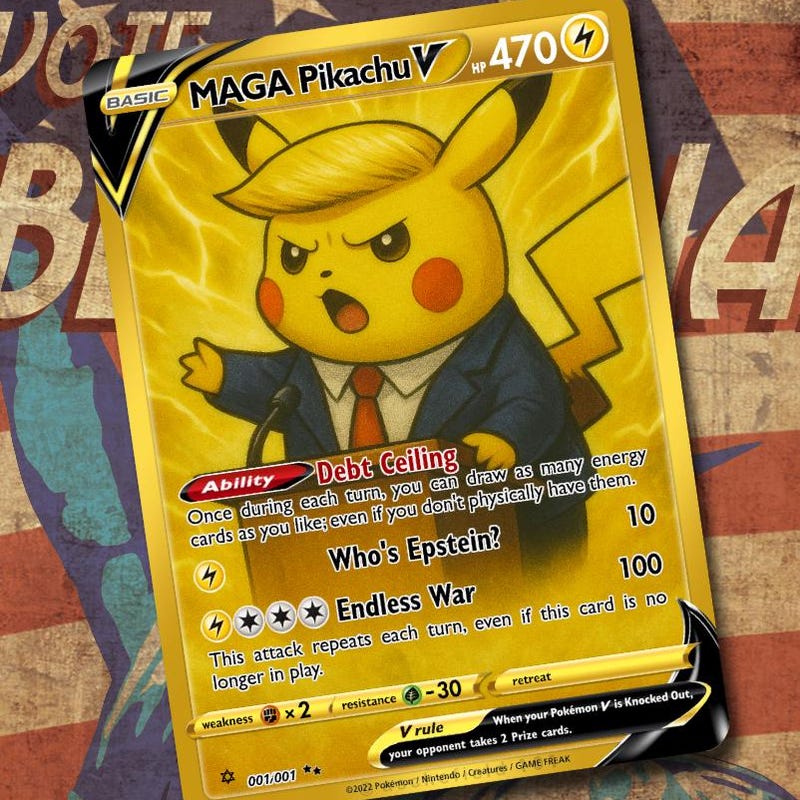Thick Pikachu Card - Etsy