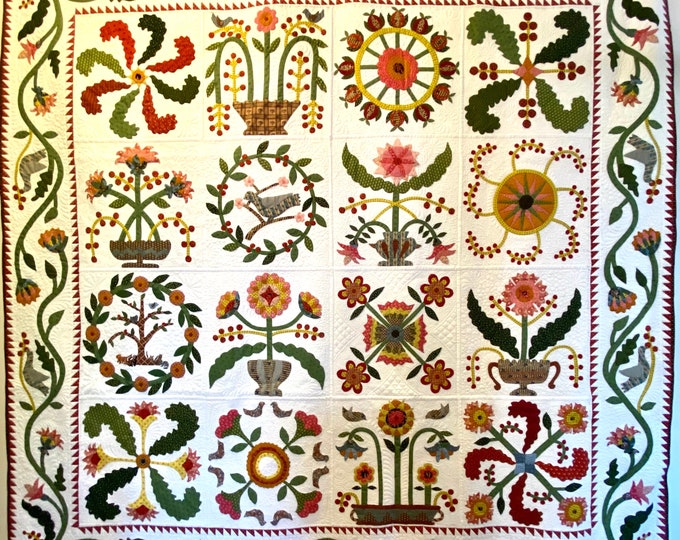 Baltimore Blooms Pattern - Etsy