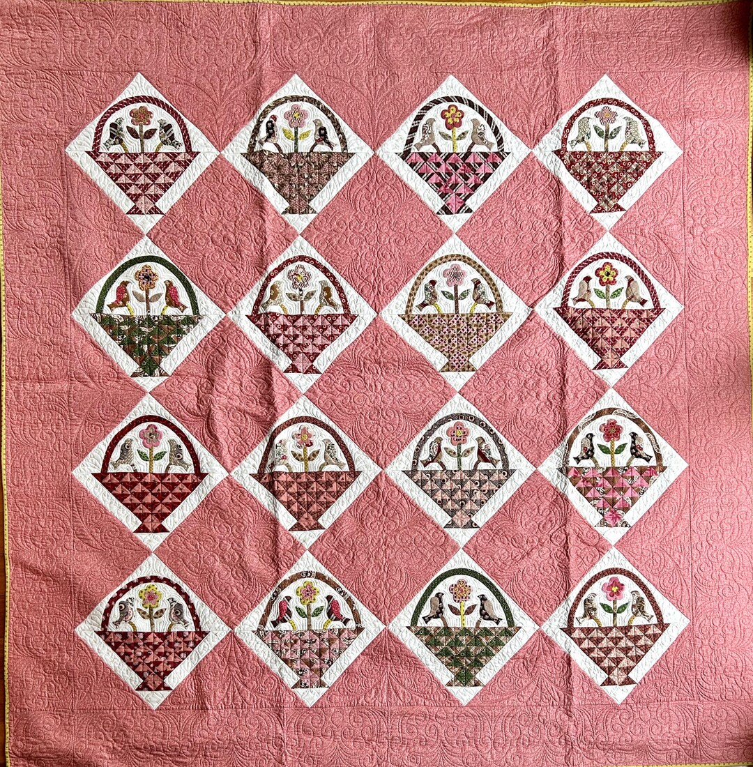 Baskets of Birdsong Quilt Pattern **DIGITAL VERSION** - Etsy