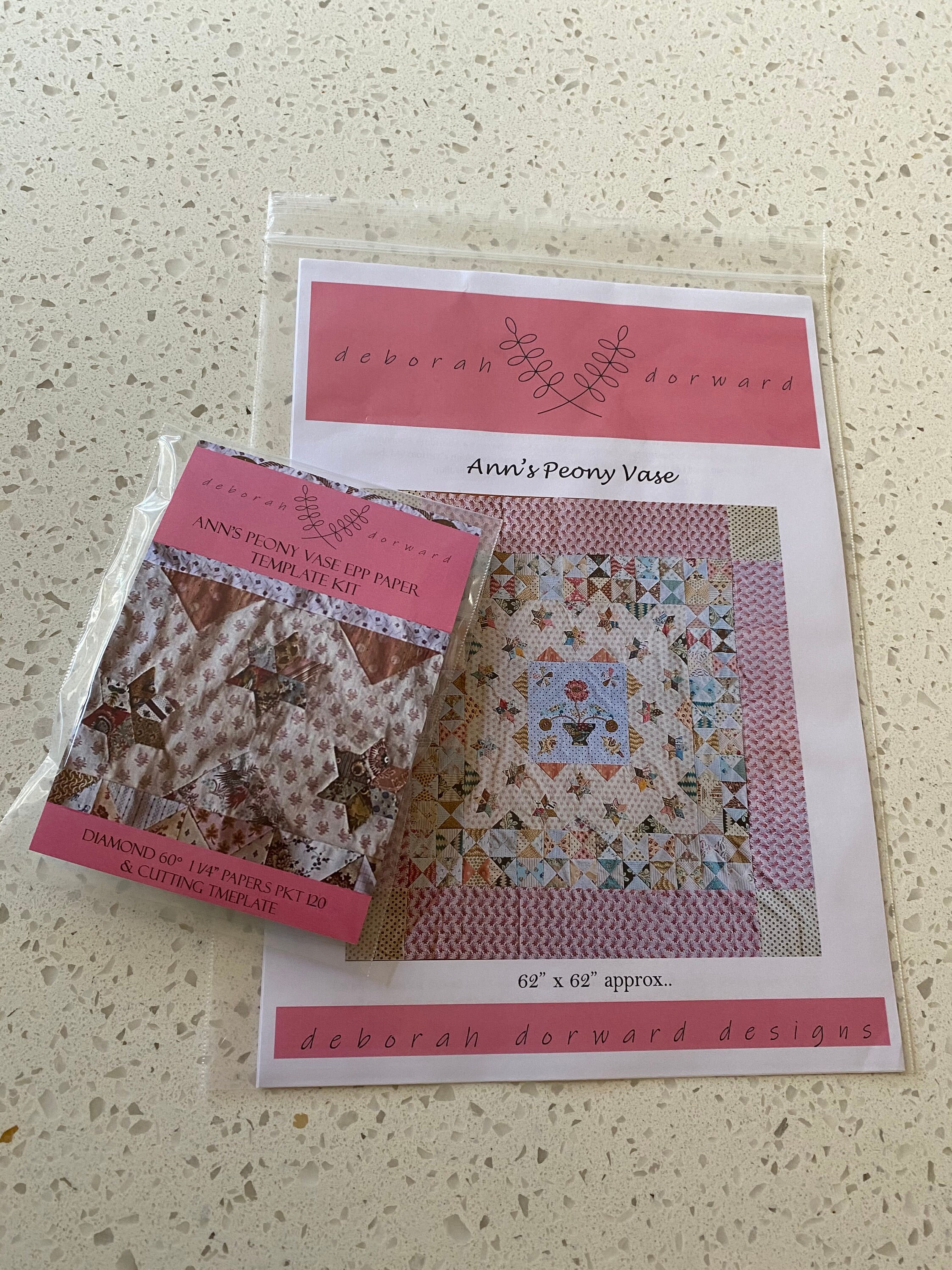 Ann's Peony Vase EPP Kit no Pattern Included - Etsy