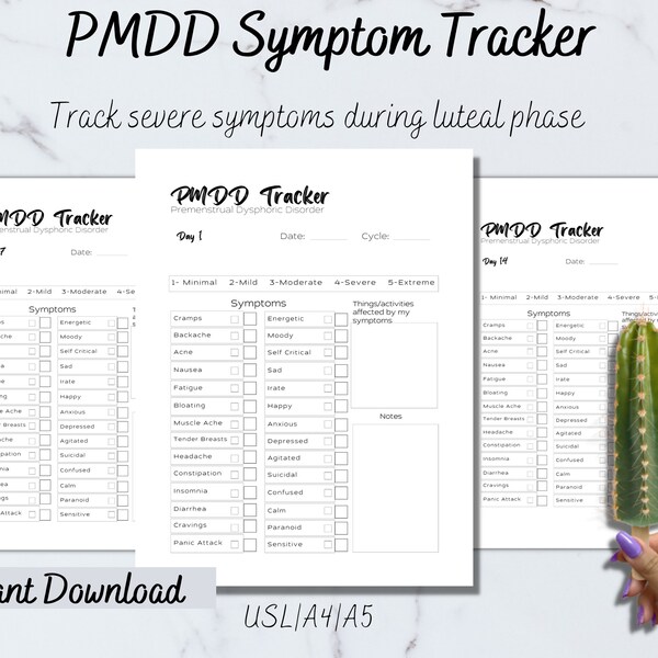 Symptom Tracker - Etsy