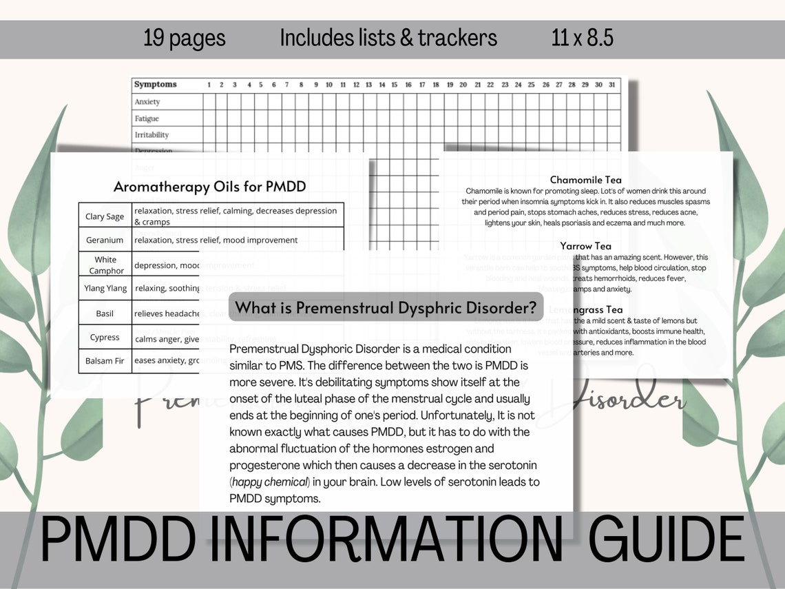 PMDD Information Guide all About Pmddaromatherapy Oil | Etsy