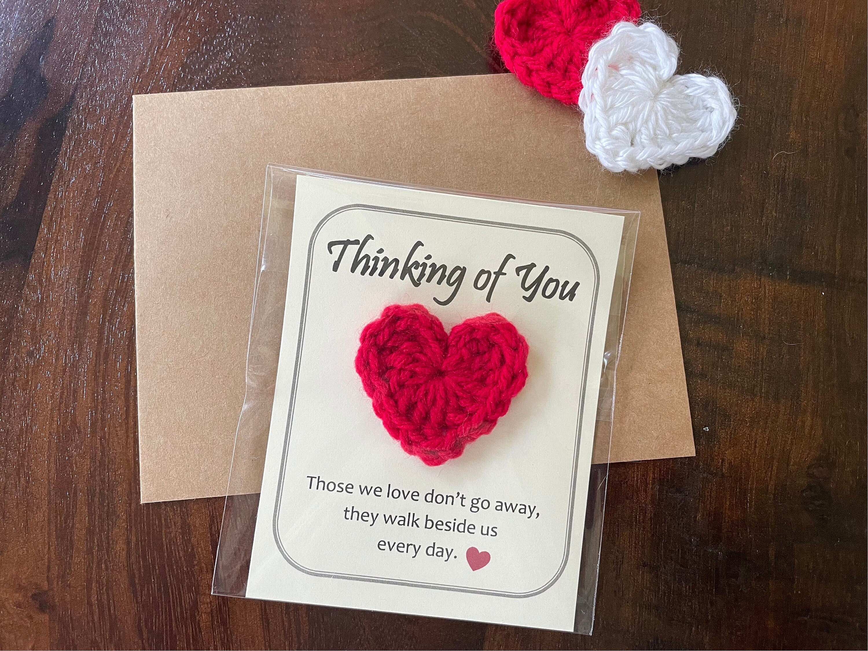Condolence Card: Crochet Heart Memento, Sympathy Gift - Etsy