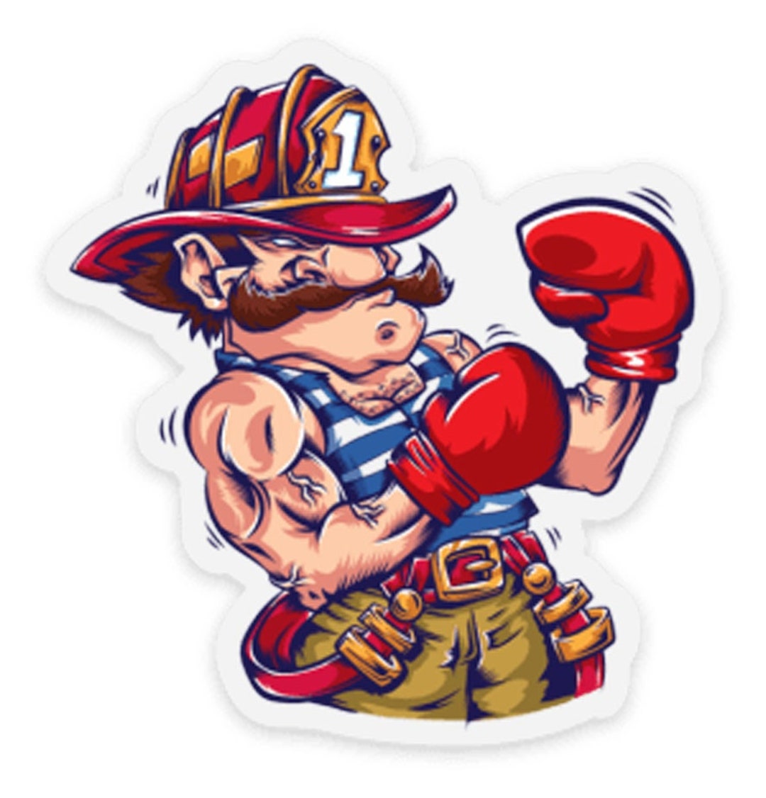 Captain Stache Sticker - Etsy