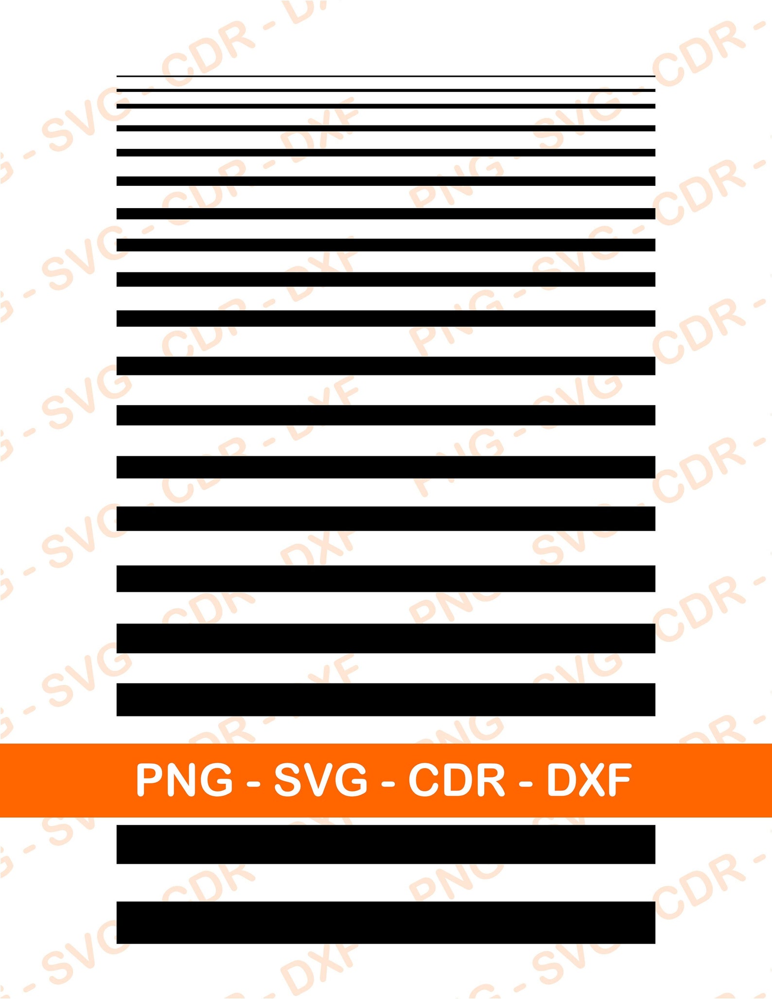 Líneas Rectas Básicas Para Corte, Archivos Para Cricut, Svg, Png, Dxf ...