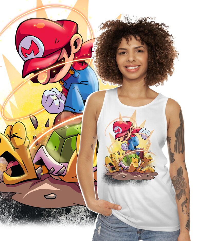 Mario Bros PSD, PNG Ilustracion De Mario Bros - Etsy