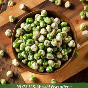 NUTS U.S. - Wasabi Coated Green Peas, Crunchy & Spicy - Etsy