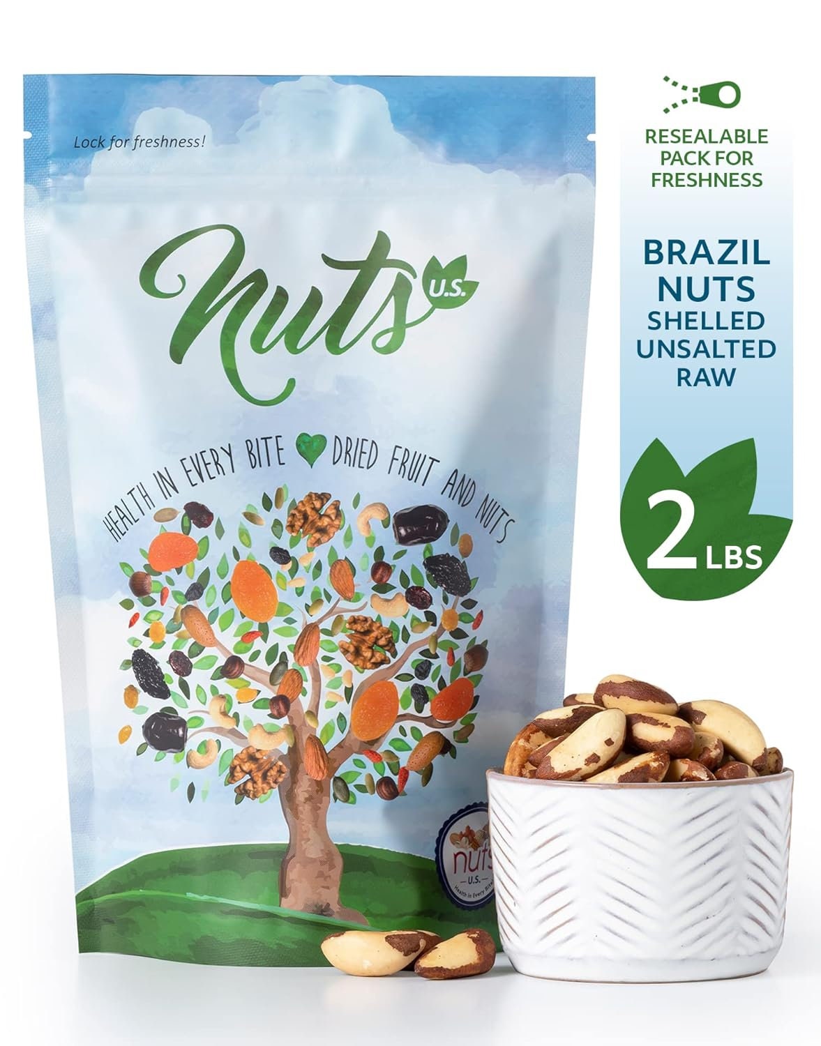 NUTS U.S. – Brazil Nuts | Shelled Whole Kernels | Raw and Unsalted ...