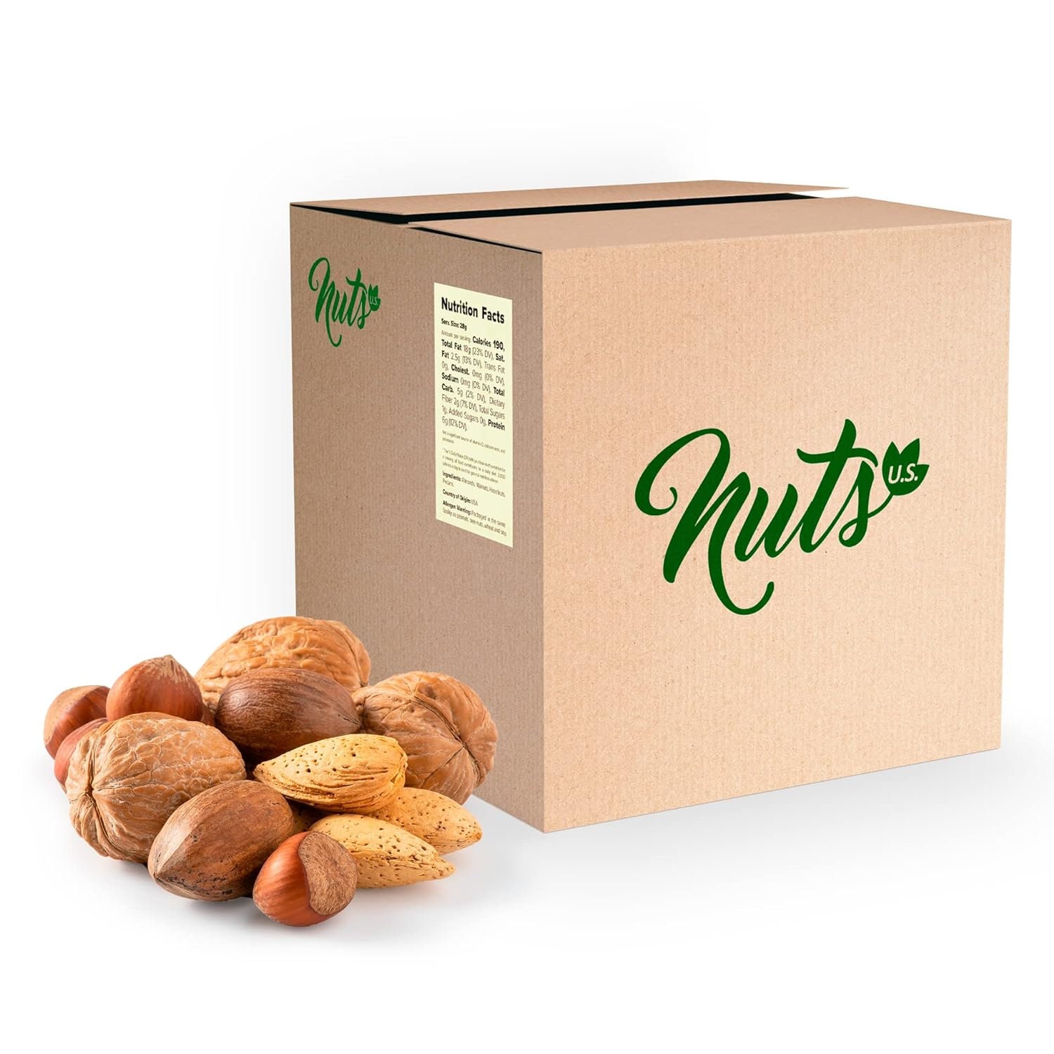 NUTS U.S. Mixed Nuts in Shell almonds, Walnuts, Hazelnuts, Pecans No ...