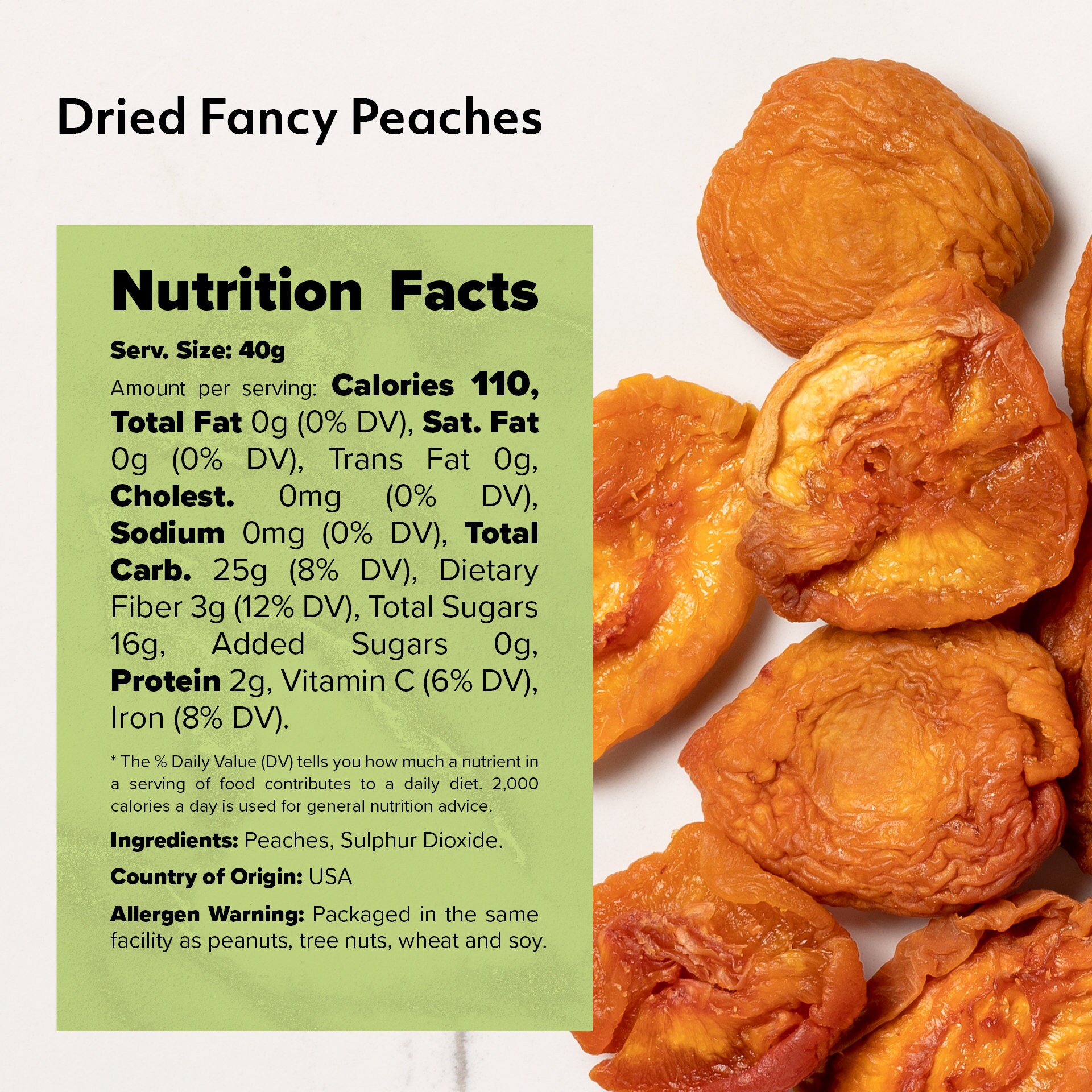 NUTS U.S. - Dried Fancy Peaches - Etsy