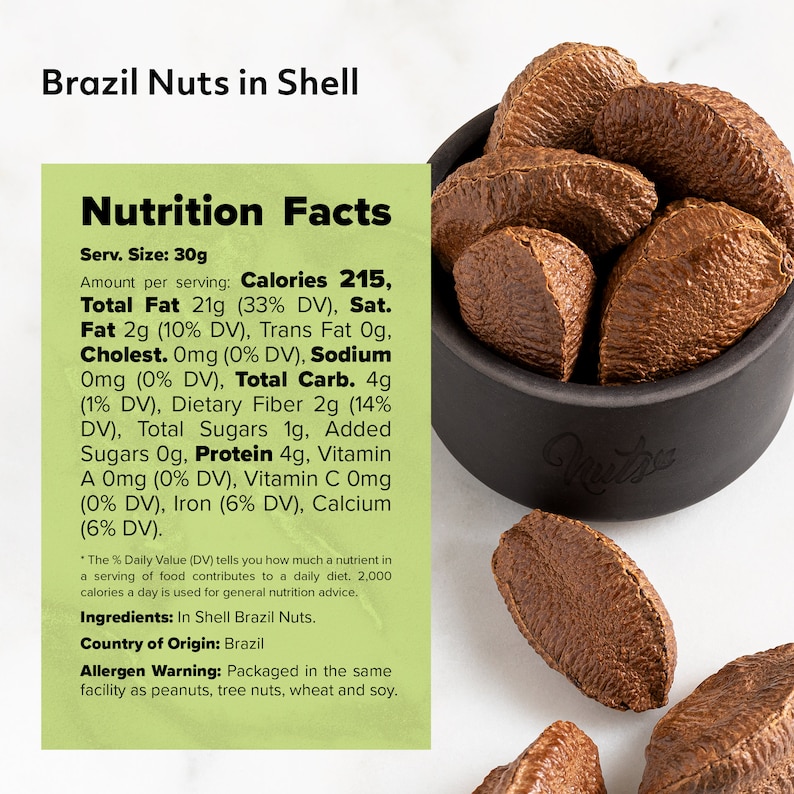 NUTS U.S. – Brazil Nuts in Shell | No Added Colors and No Artificial ...