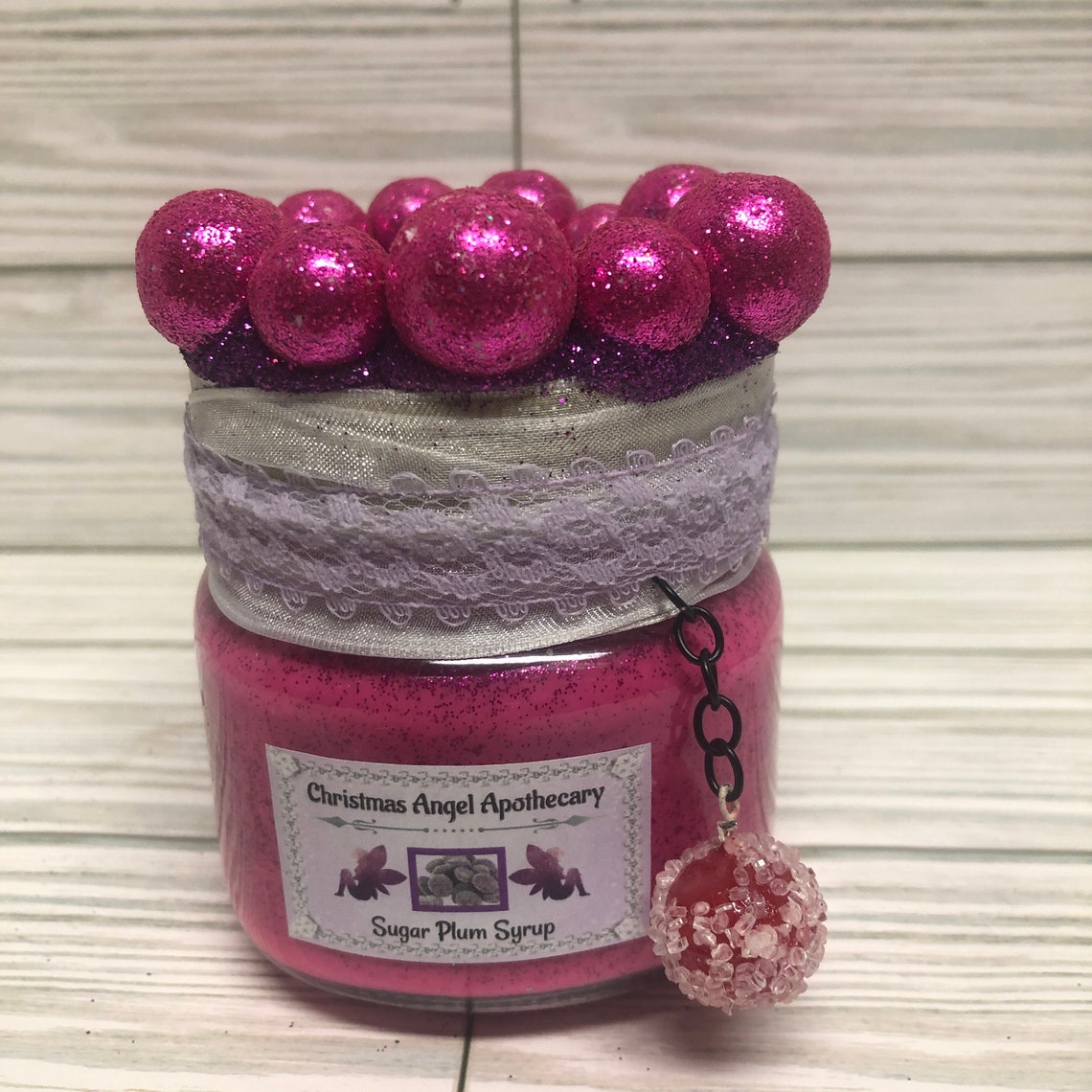 Christmas Angel Apothecary - Sugar Plum Syrup Potion Bottle - Etsy