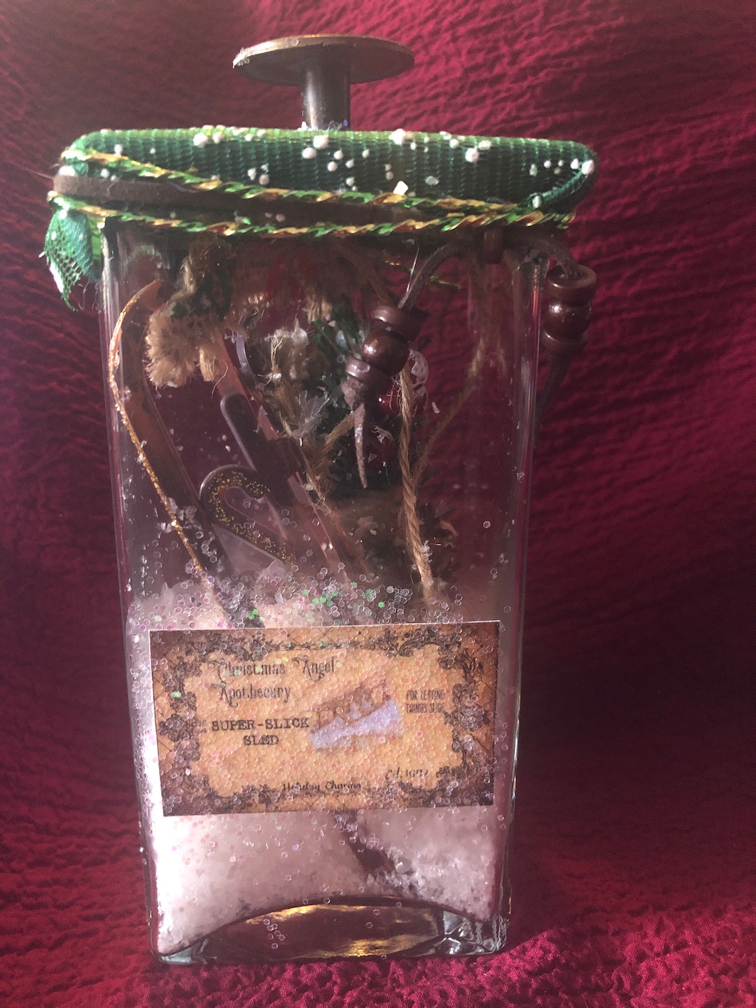 Super-slick Sled - for Letting Things Slide Christmas Potion Bottle - Etsy