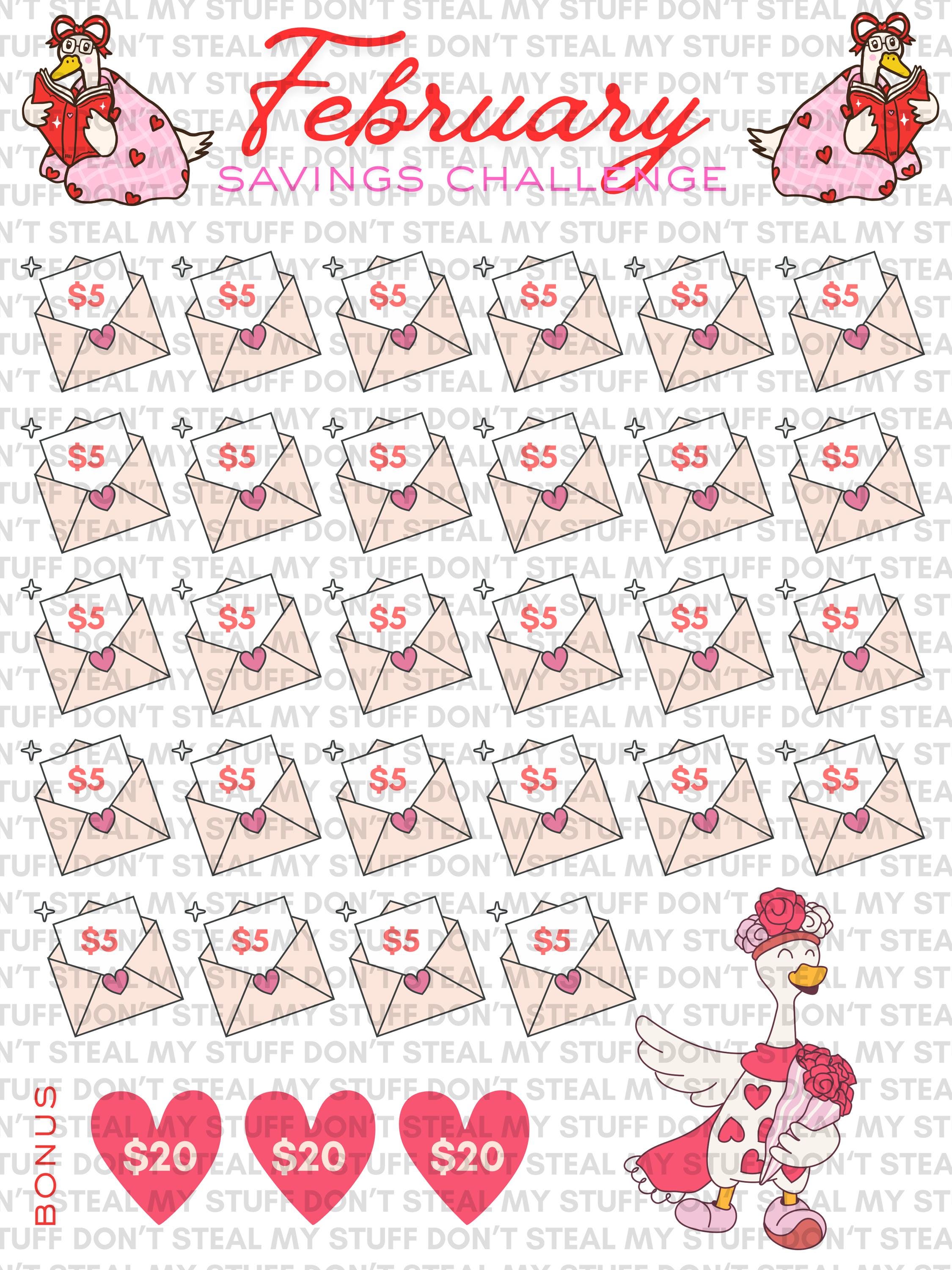 Silly Goose Savings Challenge: All Months - Etsy