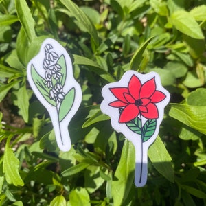 Birth Flower Sticker, Waterproof and Durable, Birth Month Stickers - Etsy